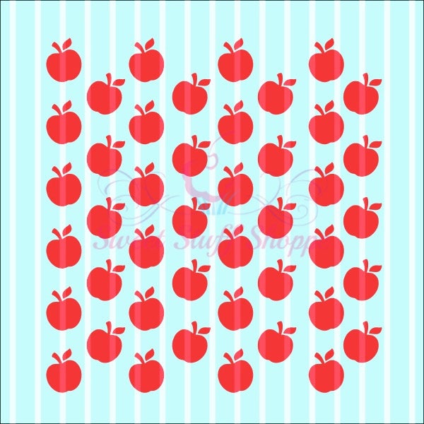 Apple Stencil - Etsy