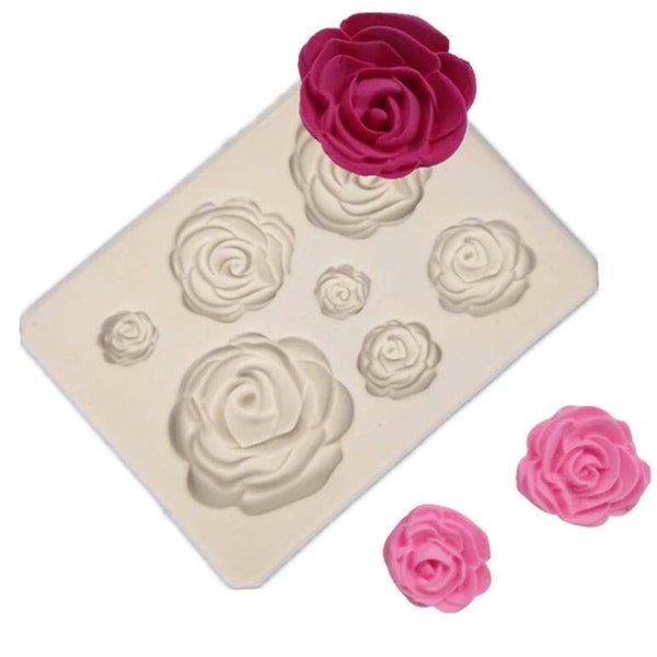 Rose Silicone Mold - Etsy
