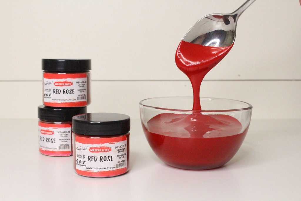 MASTER ELITE Red Rose - the Sugar Art - 4 Grams - Etsy
