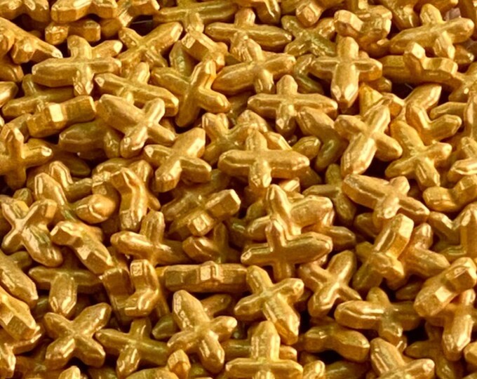 GOLD CROSS SPRINKLES, Gold Sprinkles, 4 Ounces or 2 Ounces, Sprinkles ...