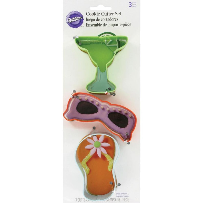 Wilton SUMMER 3 Piece Cookie Cutter Set - Etsy