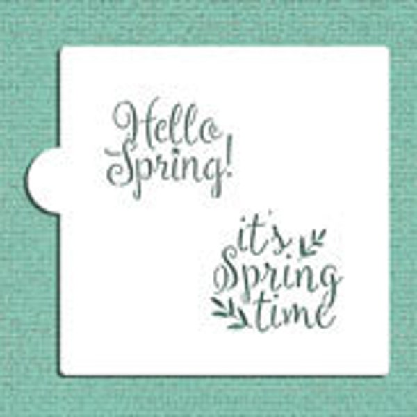 Hello Stencil - Etsy