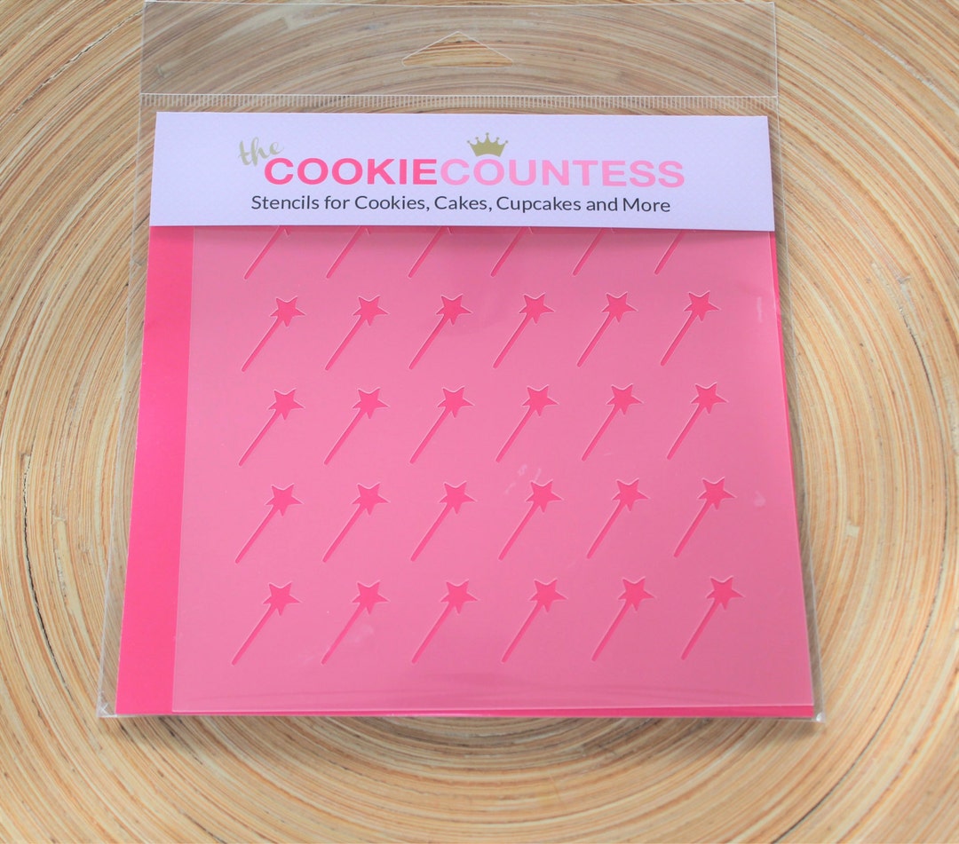 PRINCESS WANDS STENCIL, Cookie Countess, Cookie Stencil/cupcake Stencil ...
