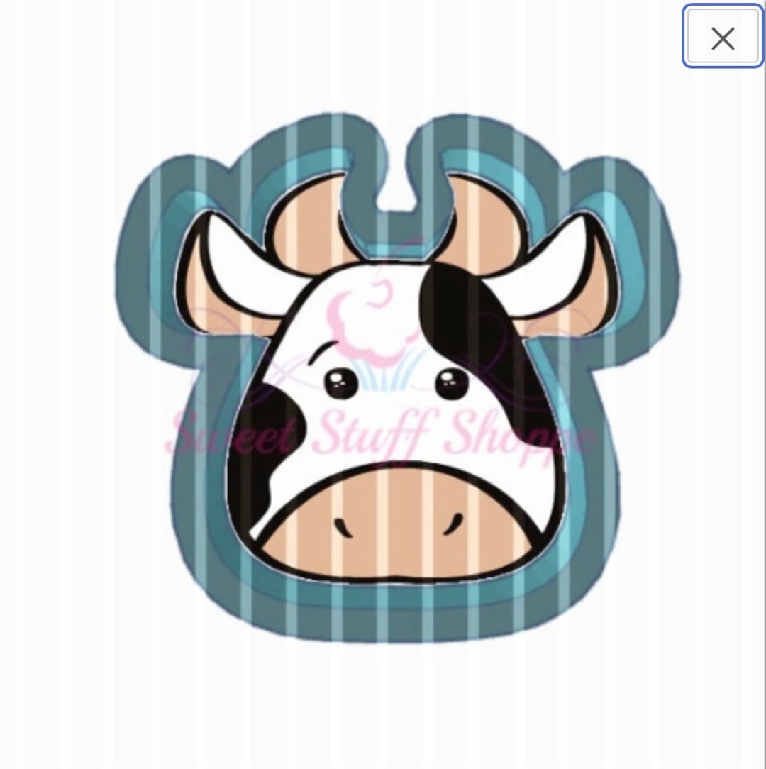 CUTE COW COOKIE Cutter, 3D Printed Cookie Cutter, Sweet Stuff Shoppe - Etsy