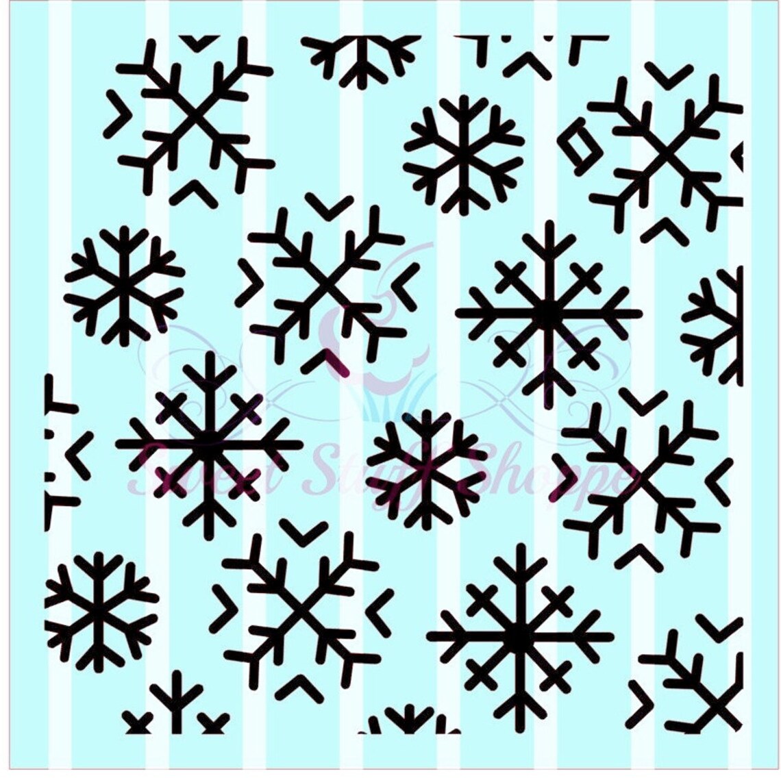 SNOWFLAKE BACKGROUND Silk Screen Cookie Silk Screen Silk - Etsy