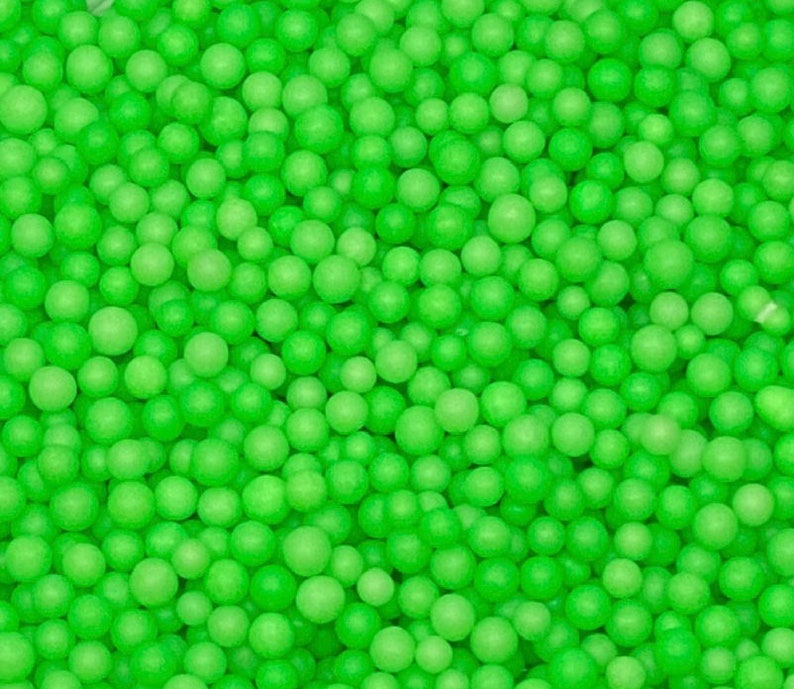 NEON Candy BEADS, Sprinkles , Pink, Yellow, or Green, 2 Ounces, Candy ...