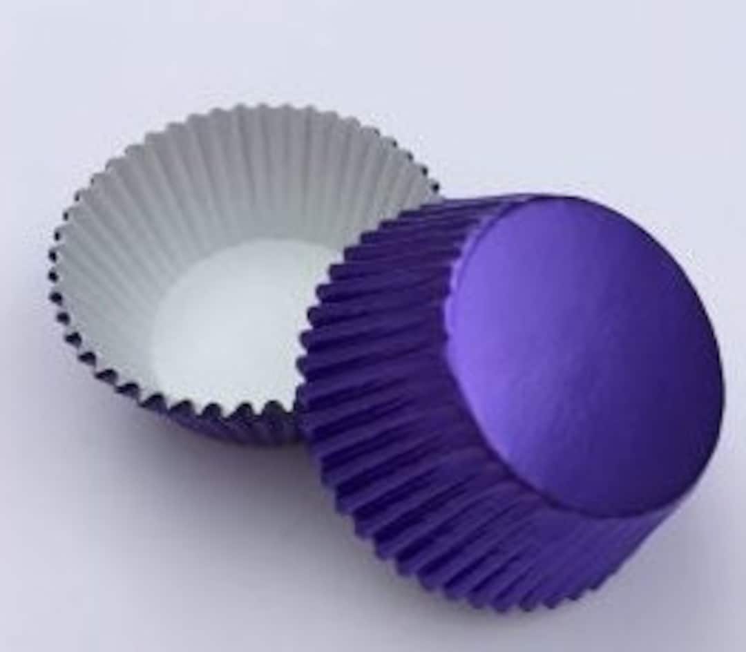 PURPLE FOIL Cupcake Liners - Etsy