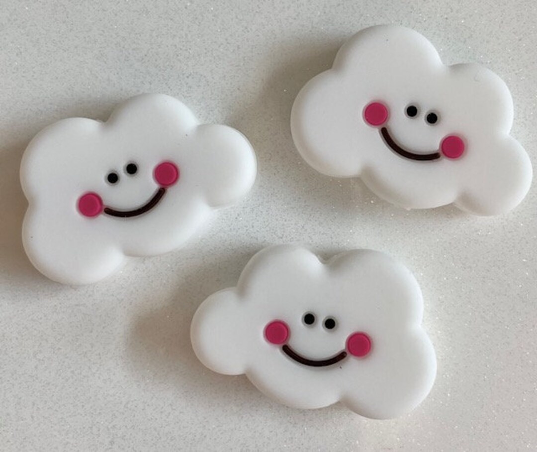 CUTE CLOUD FOCAL Bead , Focal Beads, Cloud Silicone Beads, Silicone Beads, Pen Beads, Scribe ...
