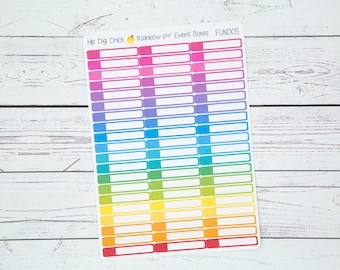 44 Rounded Mini Event Stickers color Center for Erin Condren Life ...