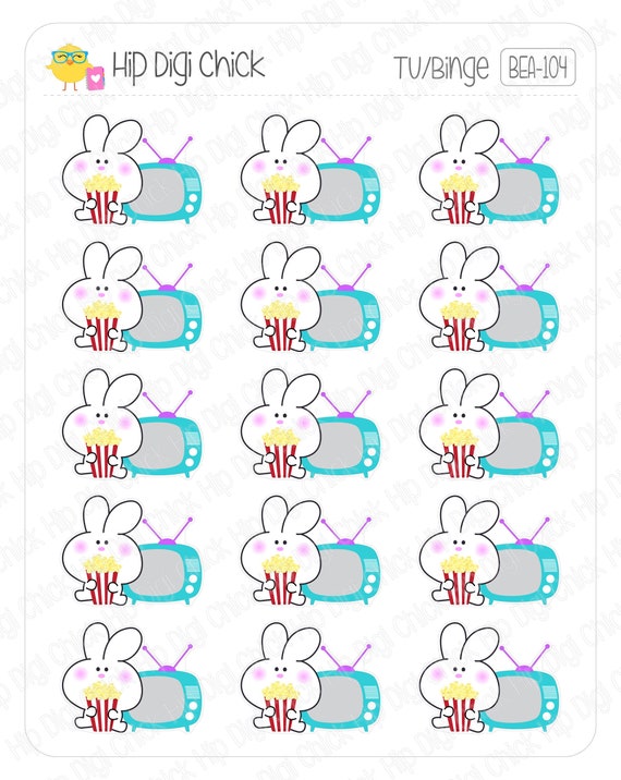 TV Television Show Binge Watching Planner Stickers Beatrice | Etsy
