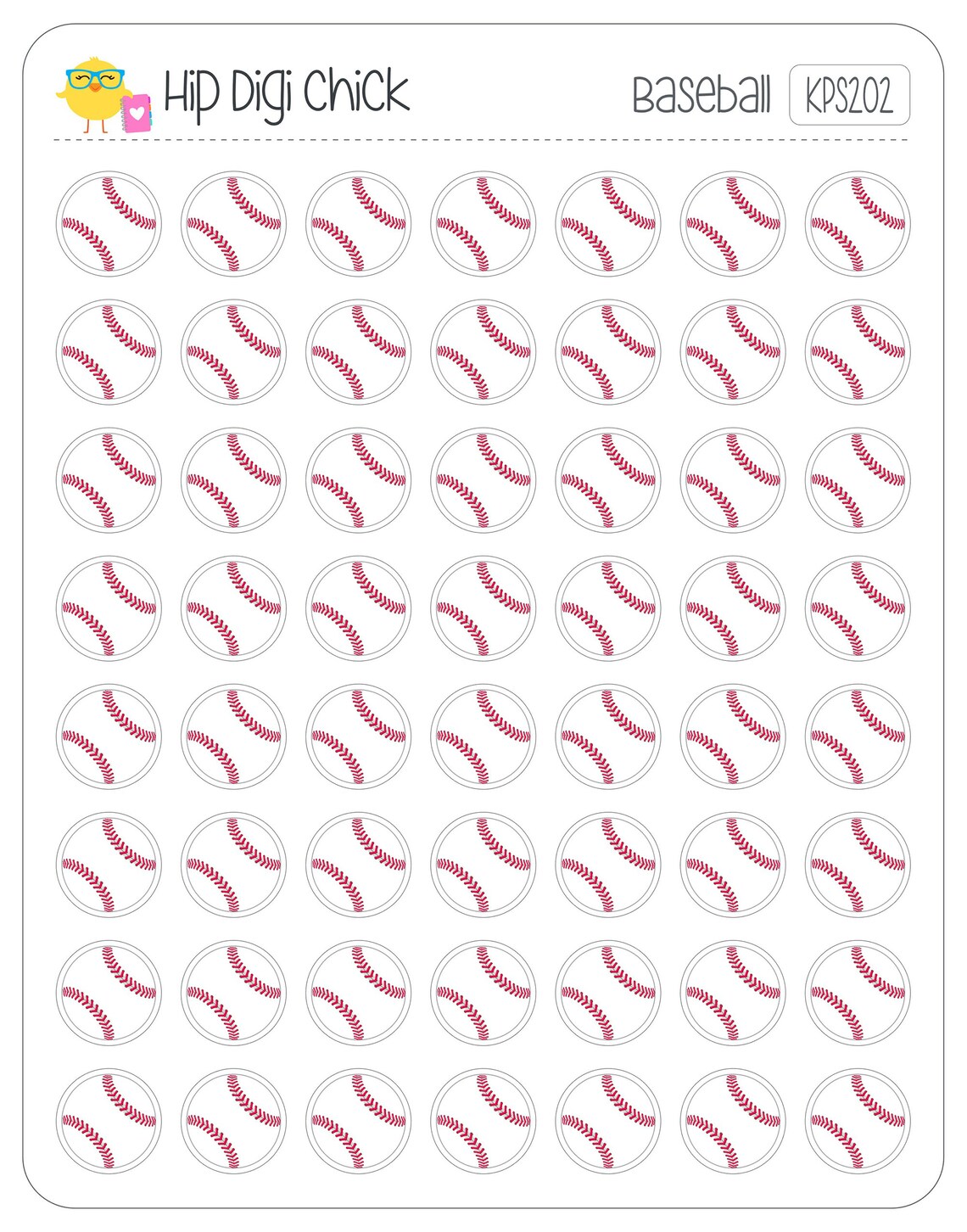 Baseball Sports Planner Stickers - Etsy