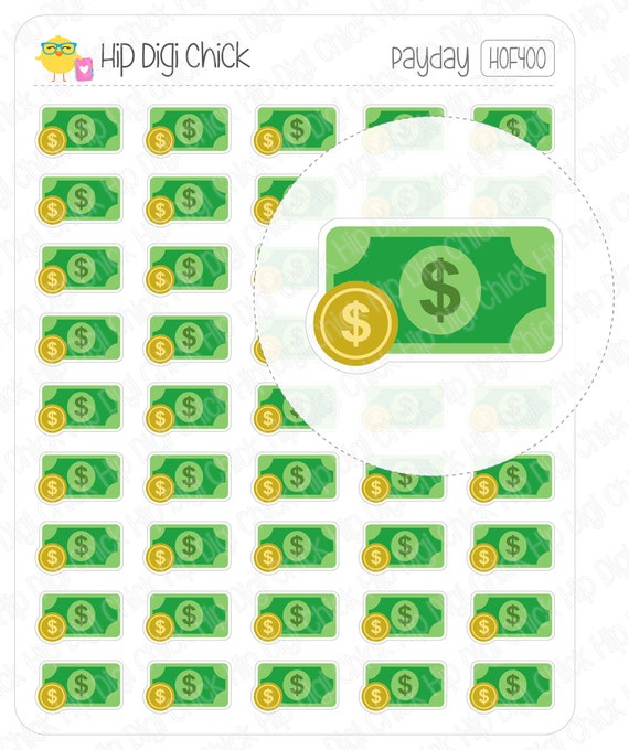 Payday Planner Stickers Money Savings Financial | Etsy