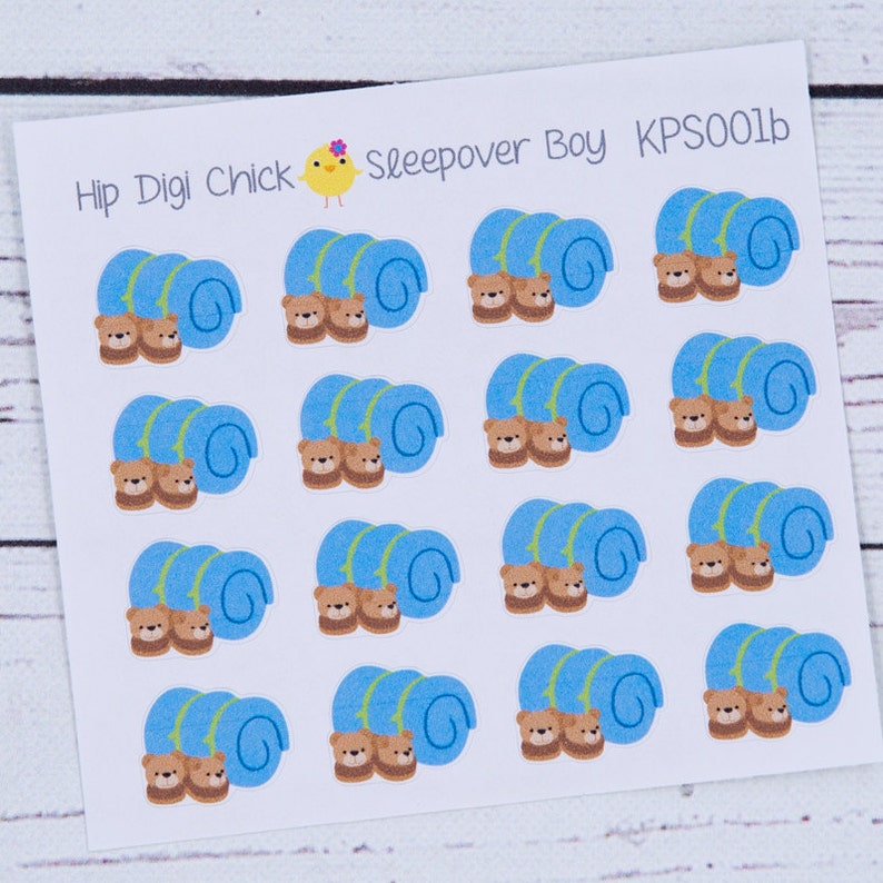 Slumber Party Sleepover Planner Stickers - Girl or Boy - Etsy