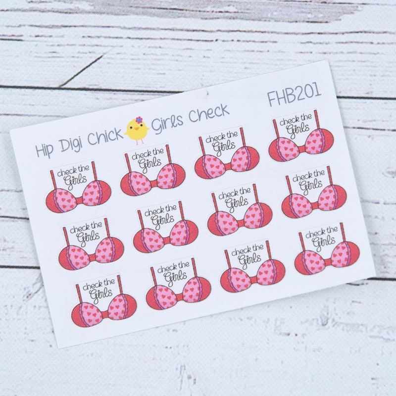 Self Breast Exam Reminder Planner Stickers - Etsy
