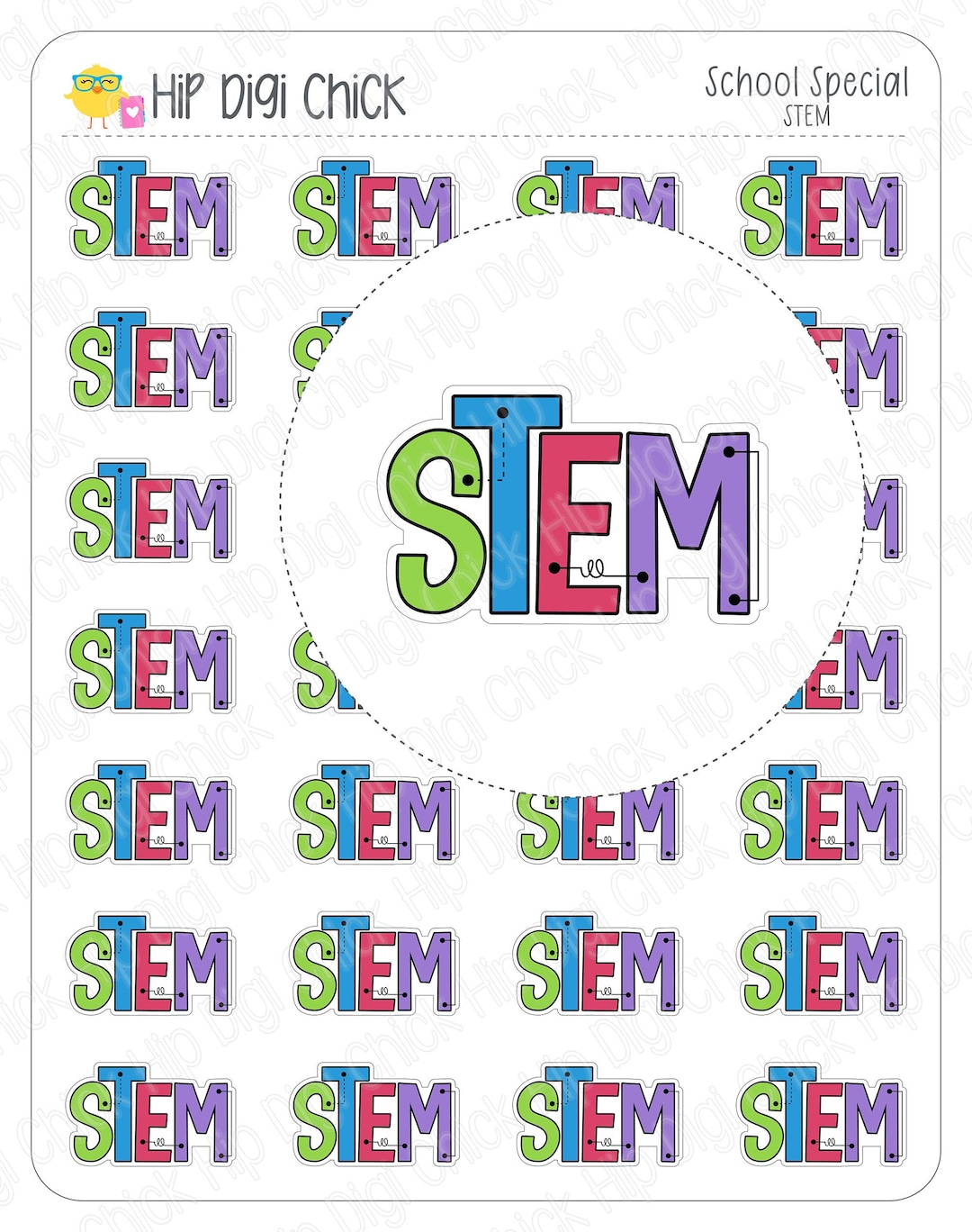 School Day Special *STEM* Teacher Planner Stickers - Etsy