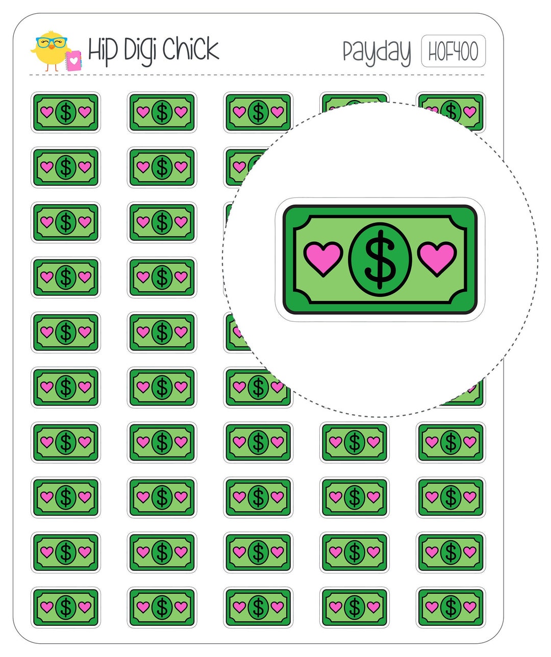 Payday Planner Stickers - Money Savings Financial - Etsy