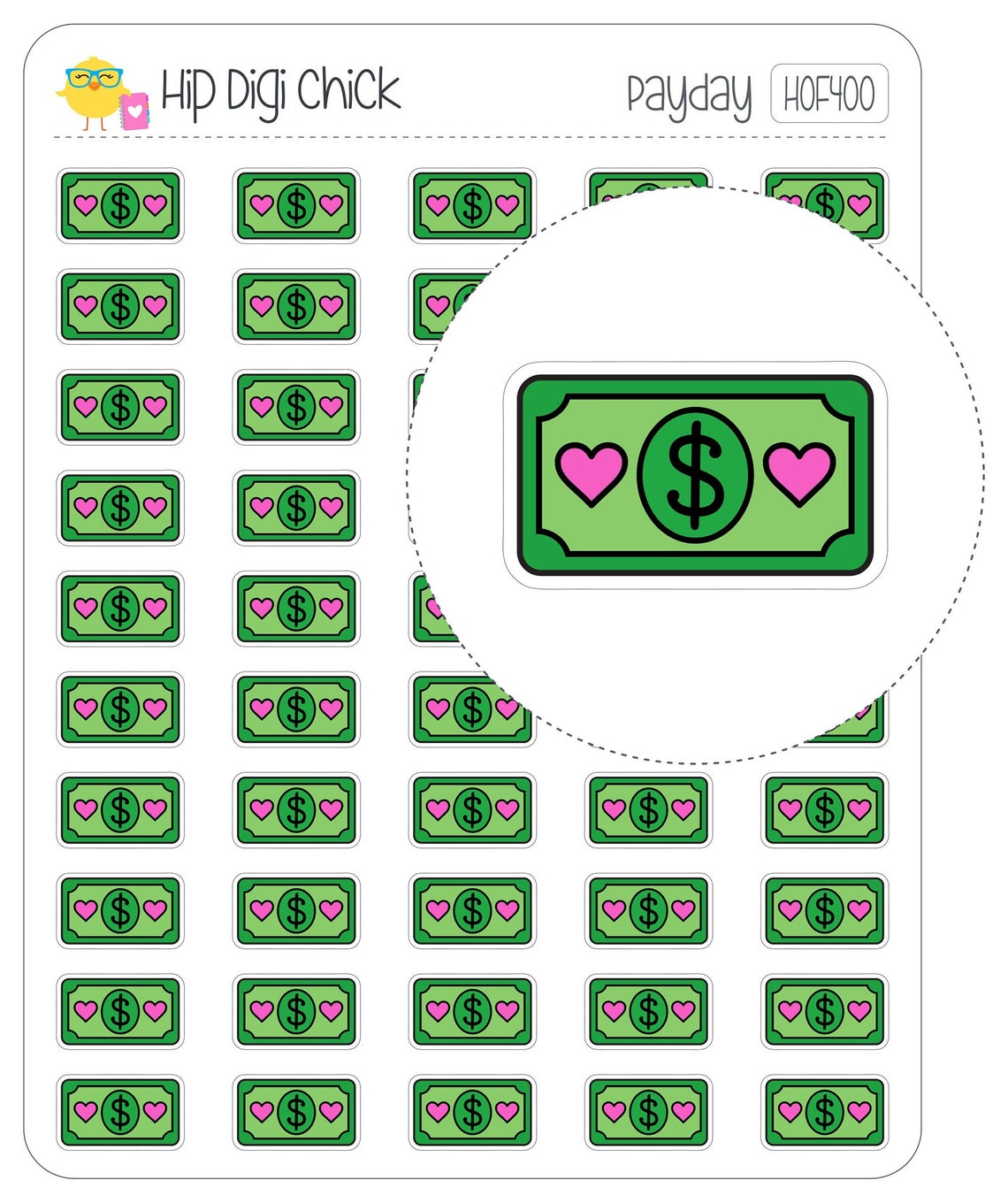 Payday Planner Stickers - Money Savings Financial - Etsy