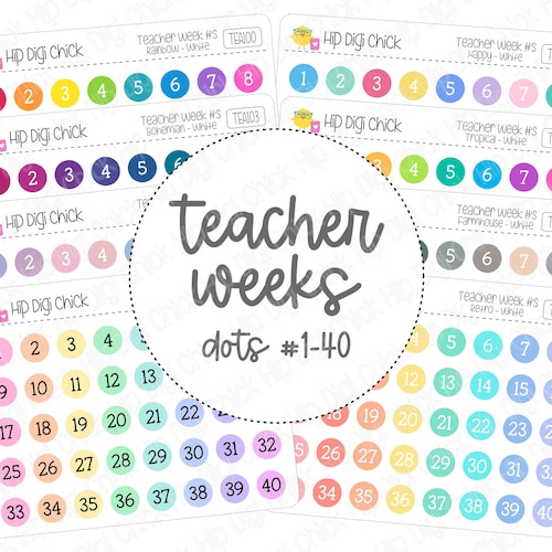 Grades and Reports Teacher Planner Stickers - Etsy