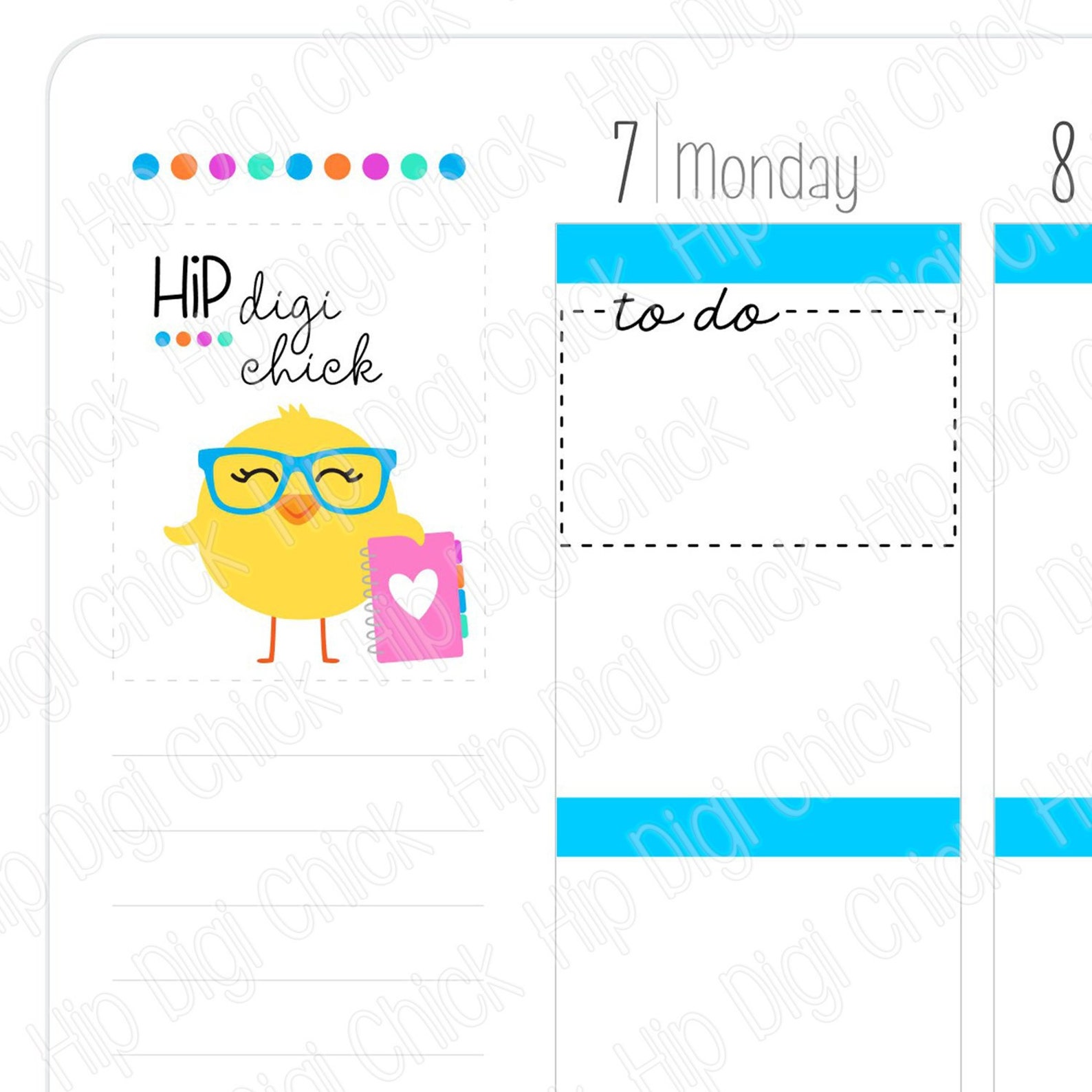 To Do List Script Boxes Planner Stickers - Etsy
