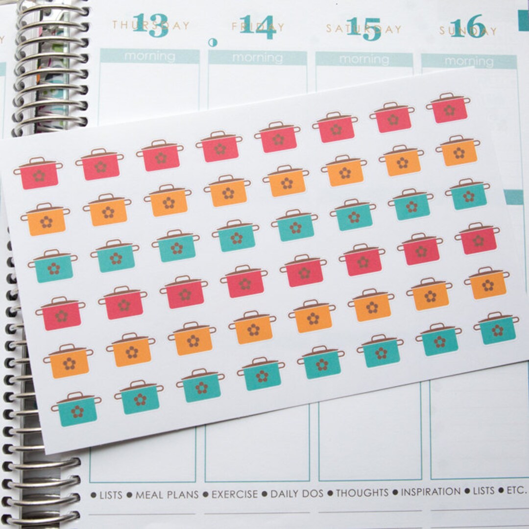 Crock Pot Cooking Planner Stickers - Etsy