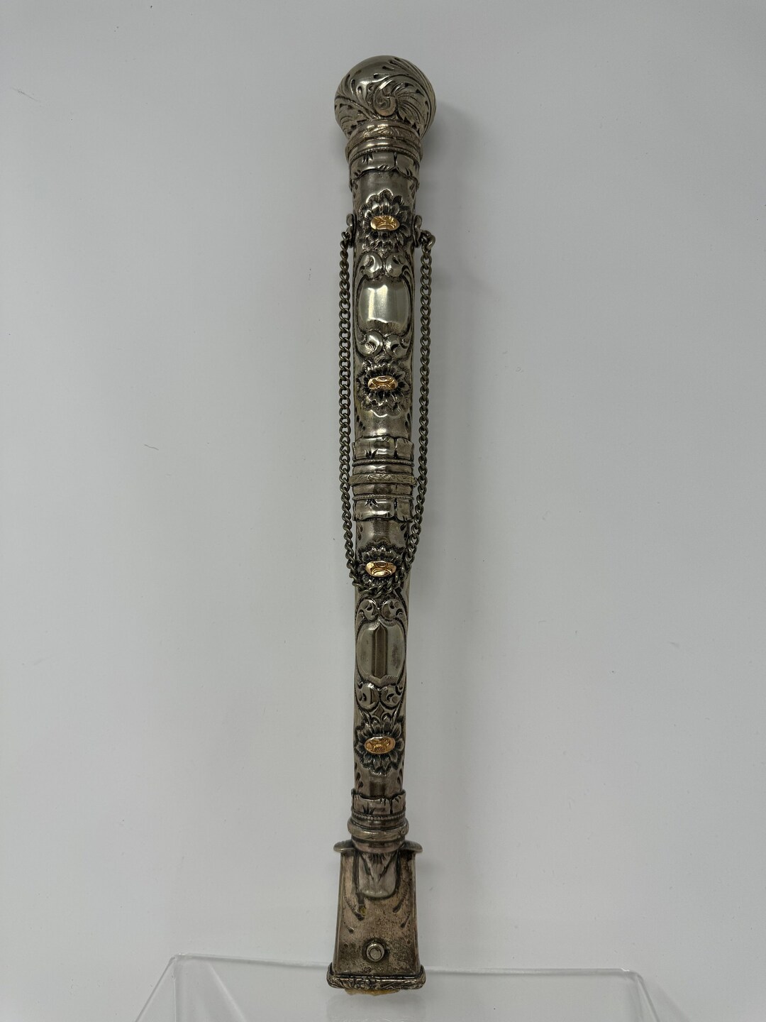 Victorian Period Parasol Handle, Embossed 800 Silver Umbrella Handle - Etsy