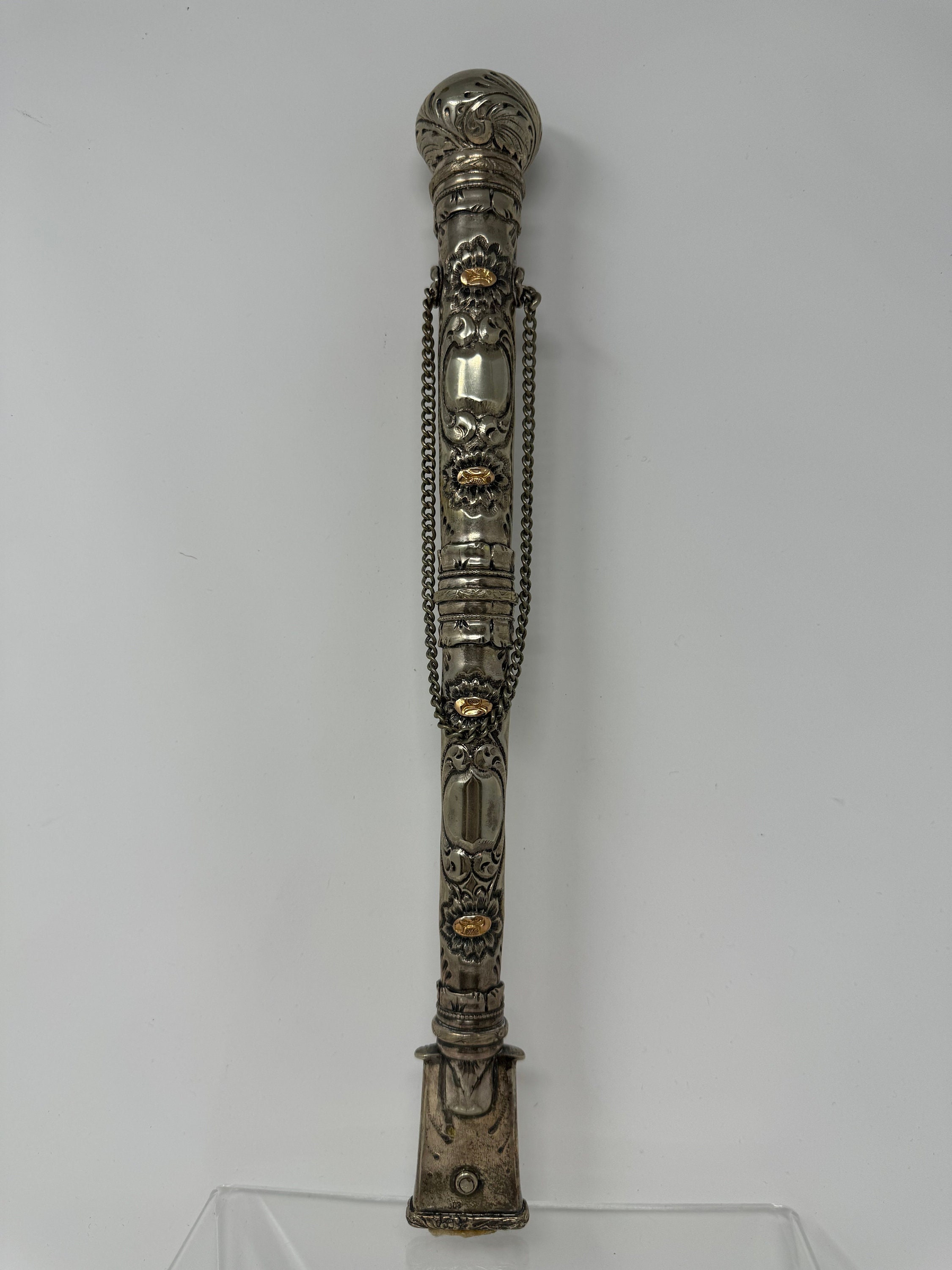 Victorian Period Parasol Handle, Embossed 800 Silver Umbrella Handle - Etsy