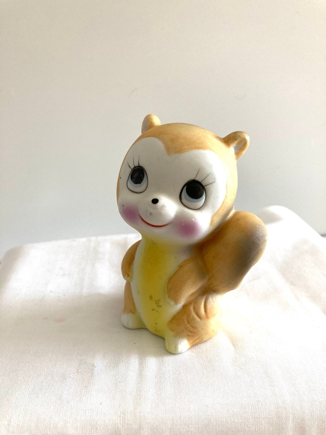 Vintage Chipmunk Figurine Porcelain Bisque - Etsy
