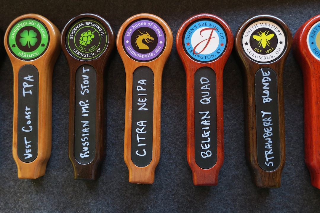 Custom Keg Tap Handle With Chalkboard and Full Color Graphic, 8 Inches ...