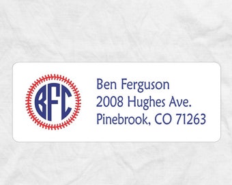 Baseball Return Labels - Etsy