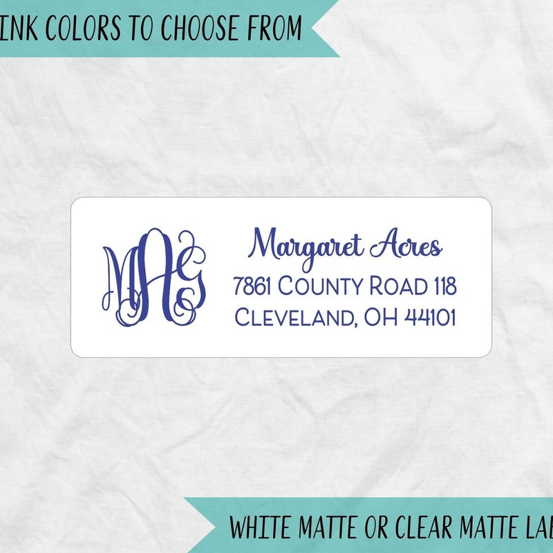 Monogram Address - Etsy