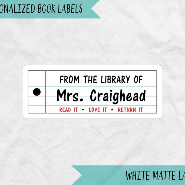 Classroom Book Stickers - Etsy