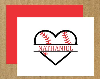 Baseball note cards | Etsy