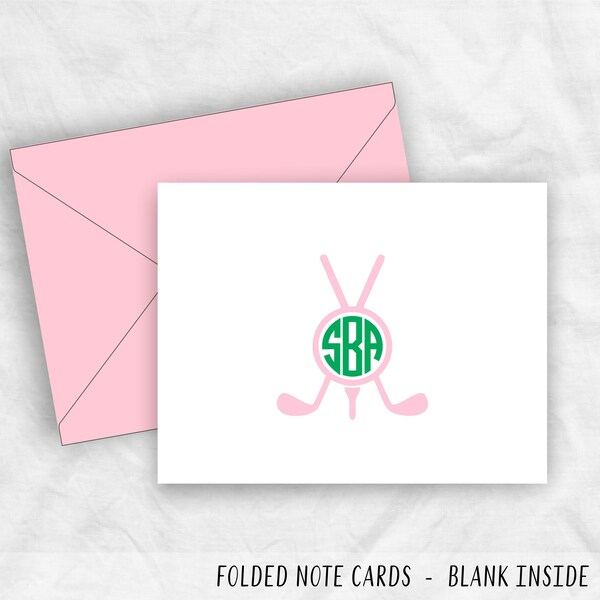 Golf Note Cards - Etsy