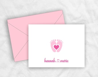 Baby Girl Stationery Baby Girl Stationary Baby Girl Note - Etsy