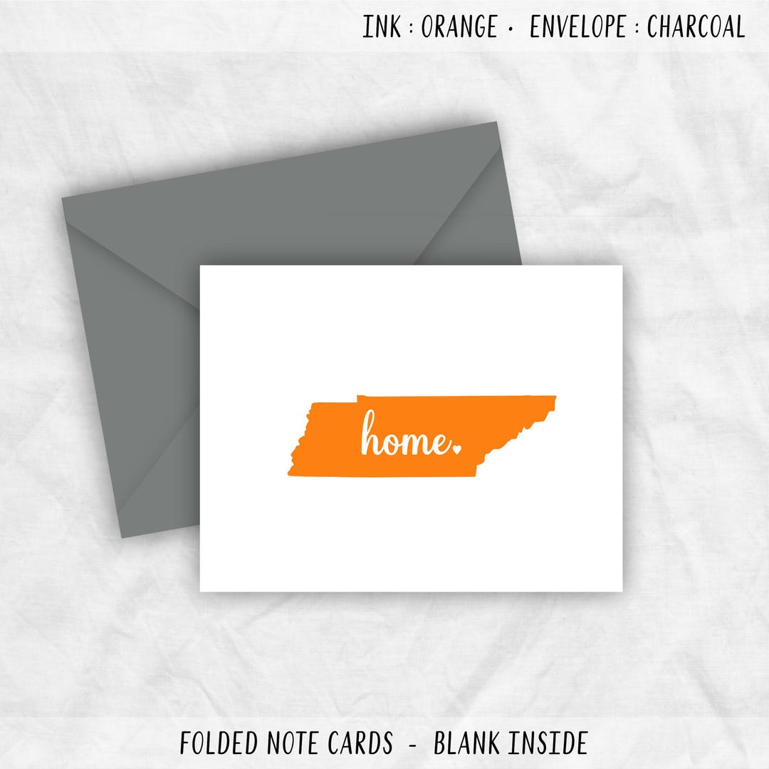 Tennessee Volunteers Note Cards: Rocky Top Stationery, Monogrammed ...