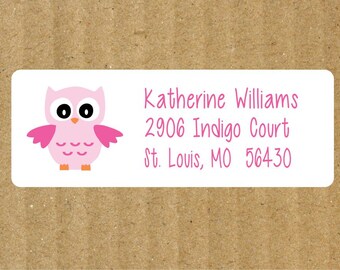 Owl label | Etsy