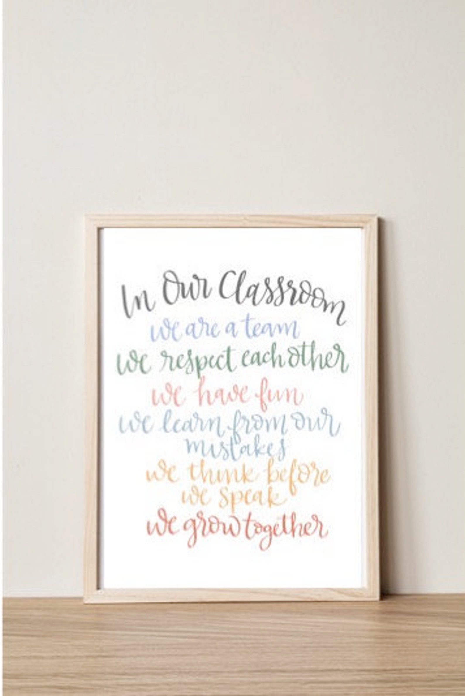 In Our Classroom Print / 8x10 / Classroom Rules Print / Digital ...