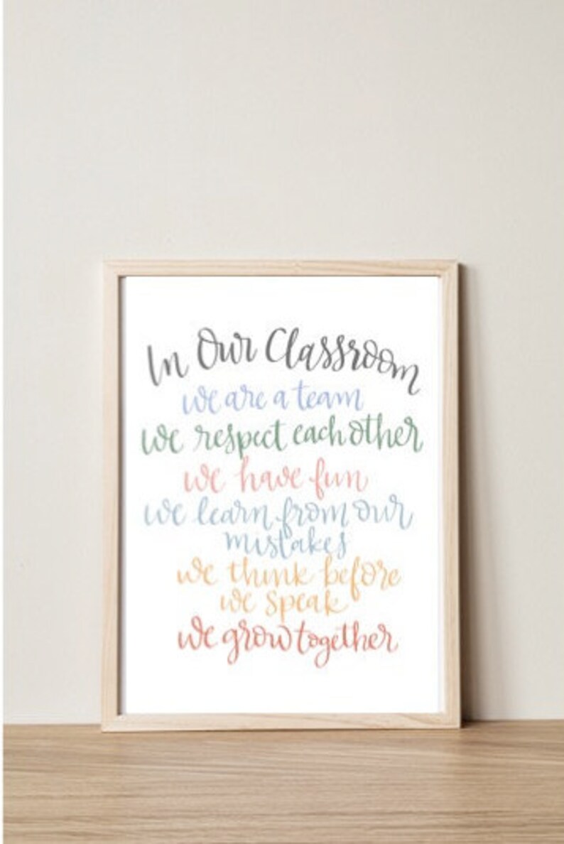 In Our Classroom Print / 8x10 / Classroom Rules Print / Digital ...