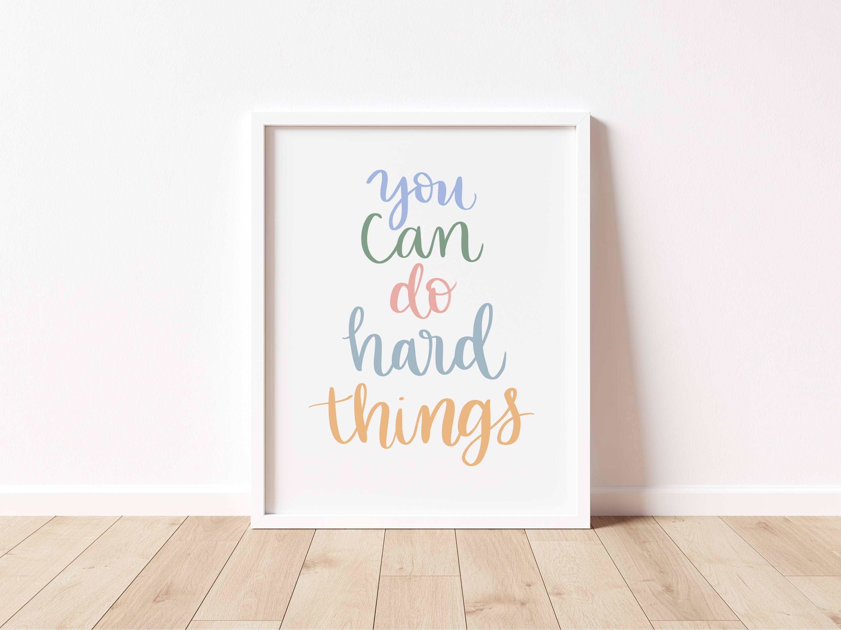 You Can Do Hard Things Print / Inspirational Print / Klassenzimmer ...