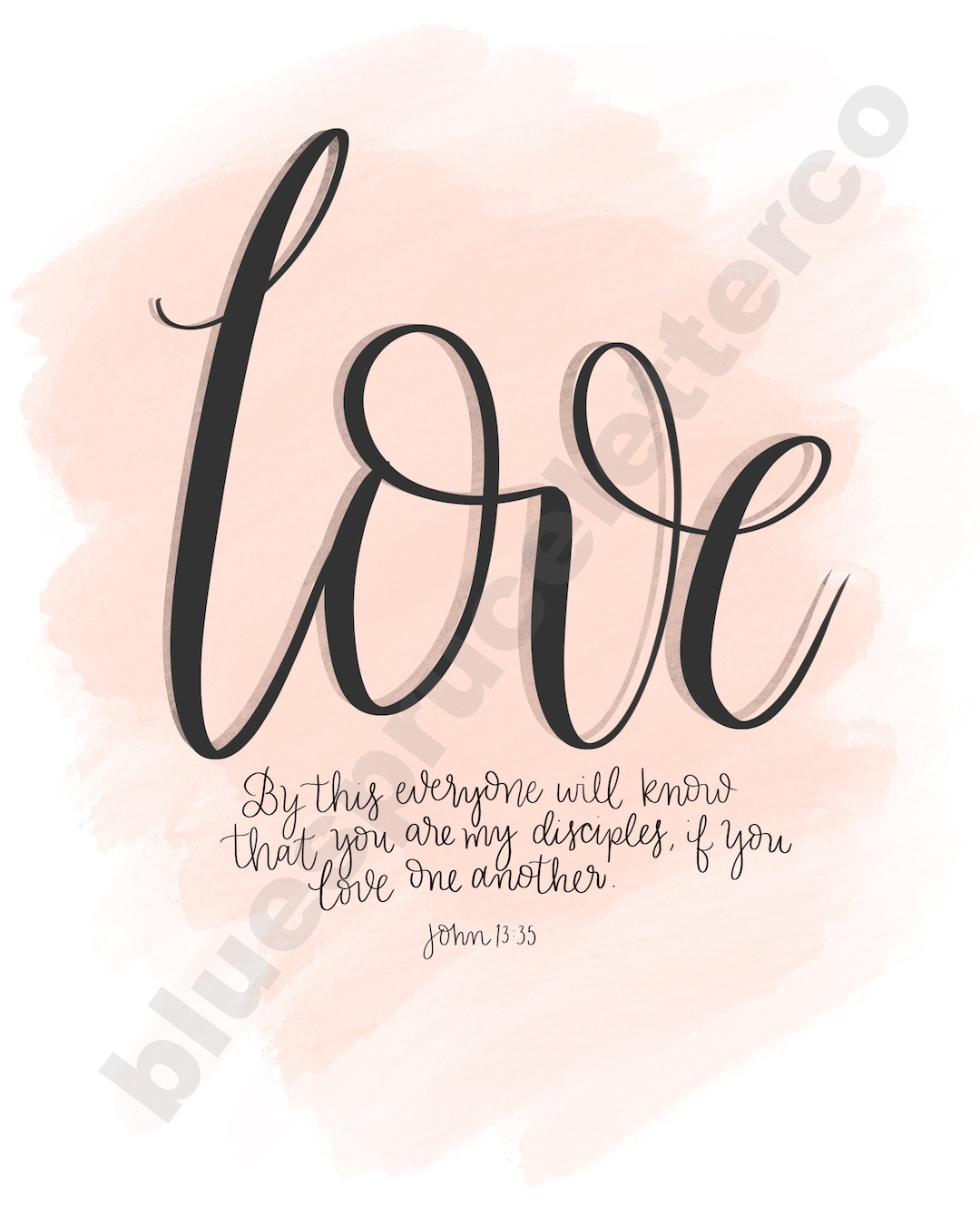 Love Digital Print / Bible Verse / Inspirational Print / Digital ...
