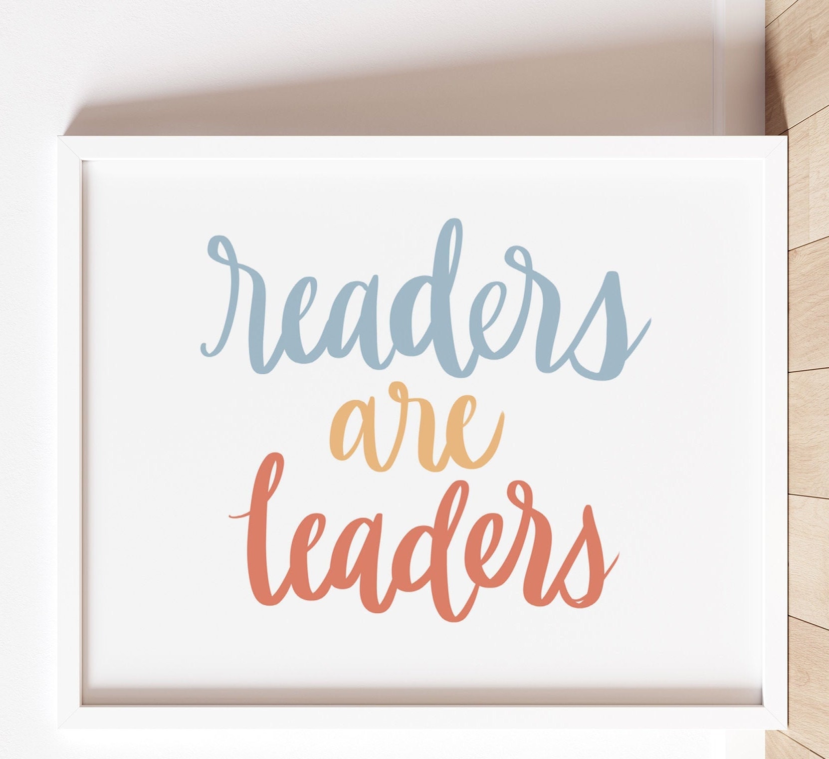 Readers Are Leaders Print // Inspirational Classroom Print / Digital ...