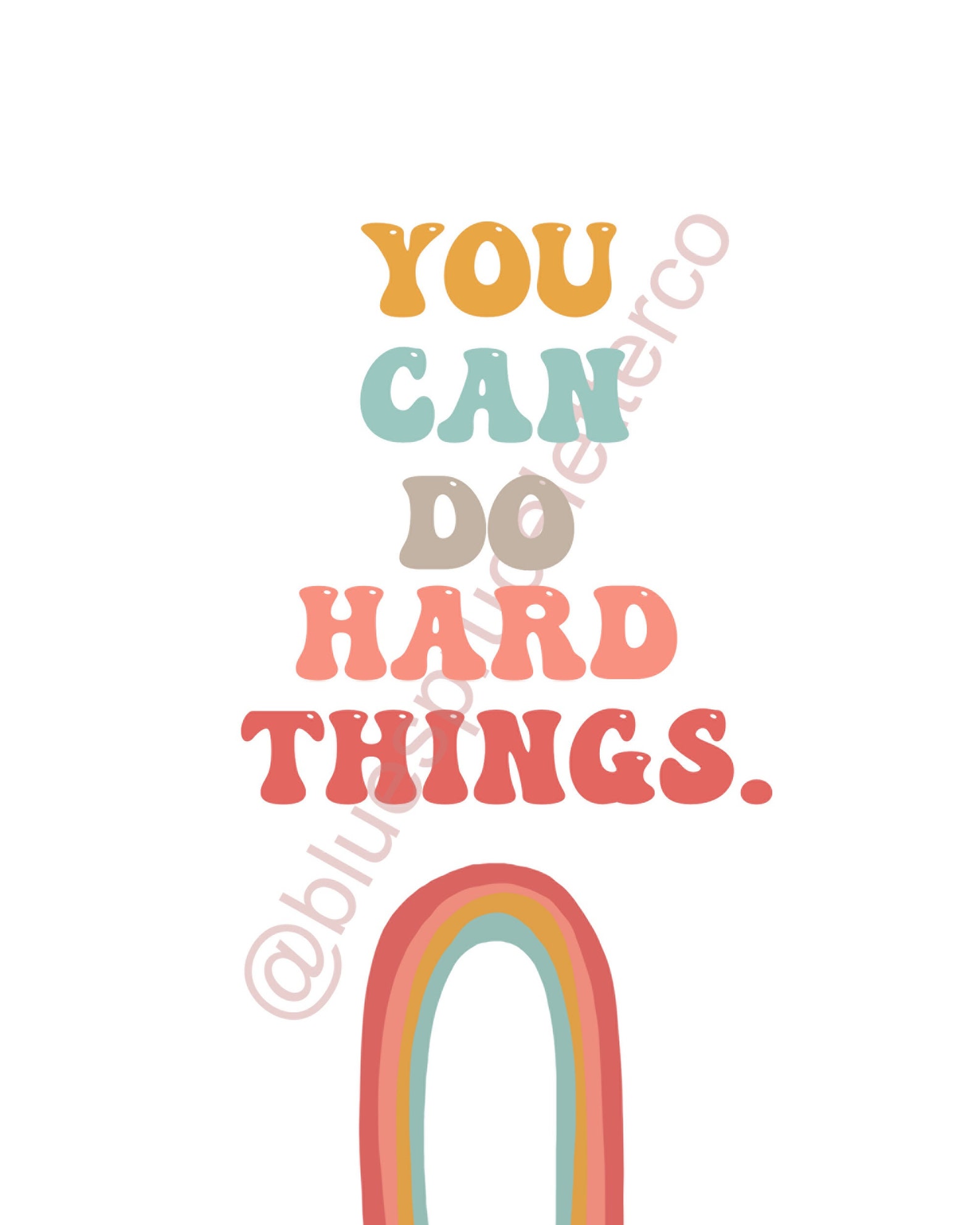 You Can Do Hard Things Print / Inspirational Print / Groovy Classroom ...