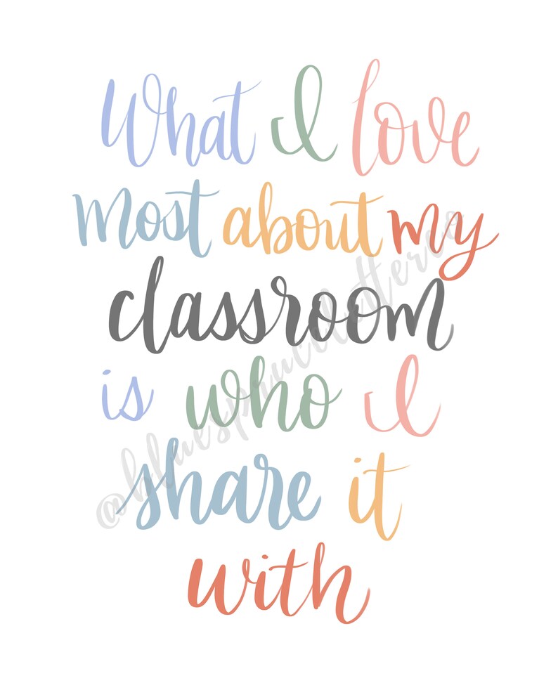My Classroom Print / Inspirational Classroom Print / Digital Download ...