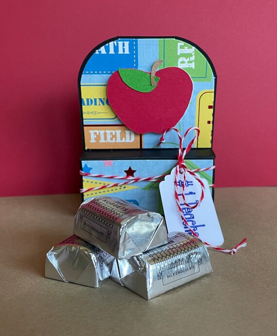 Set of 2 Back to School Teacher Treat Box Teacher Gift - Etsy