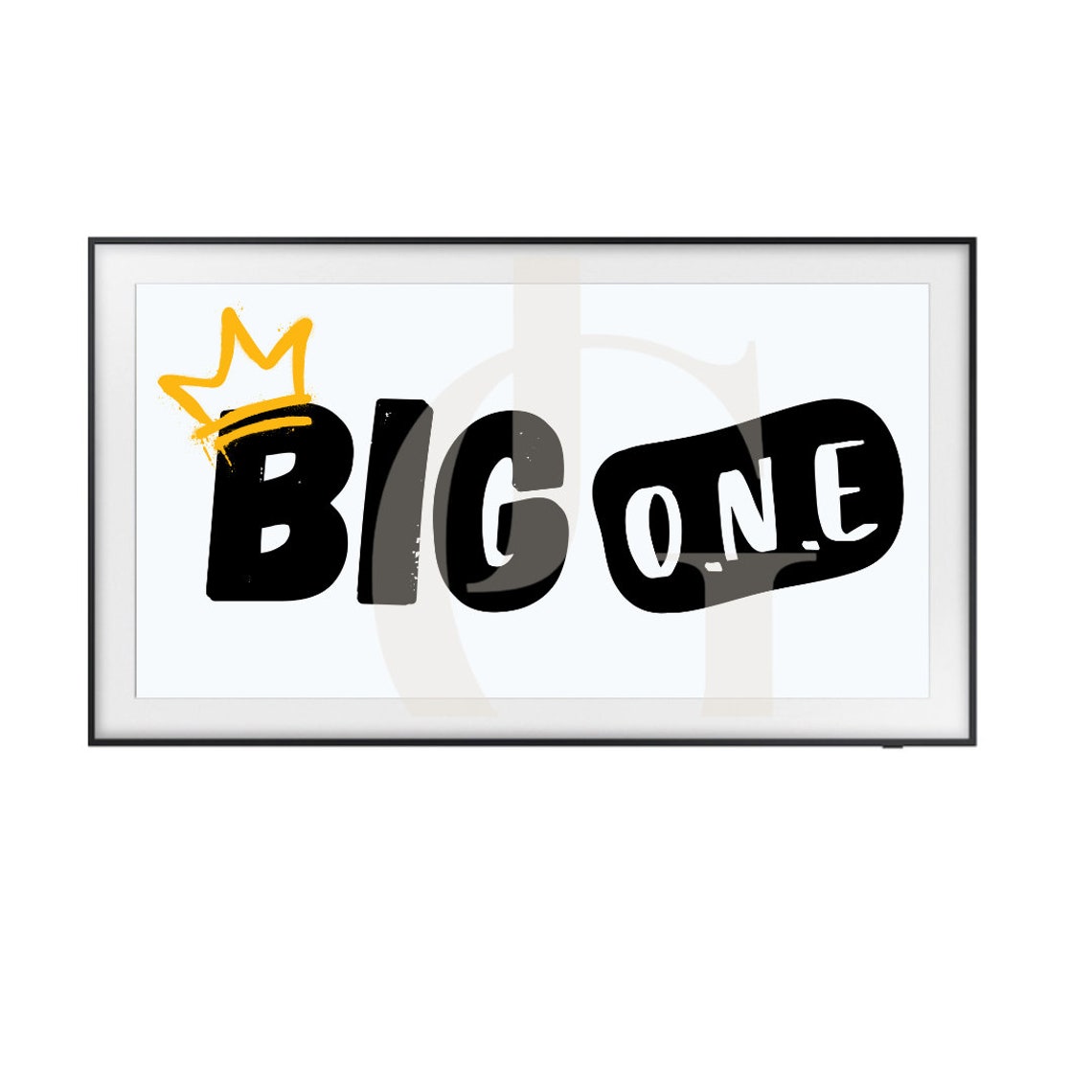 Big One Birthday Frame TV Art | Notorious ONE Decor (digital Download ...