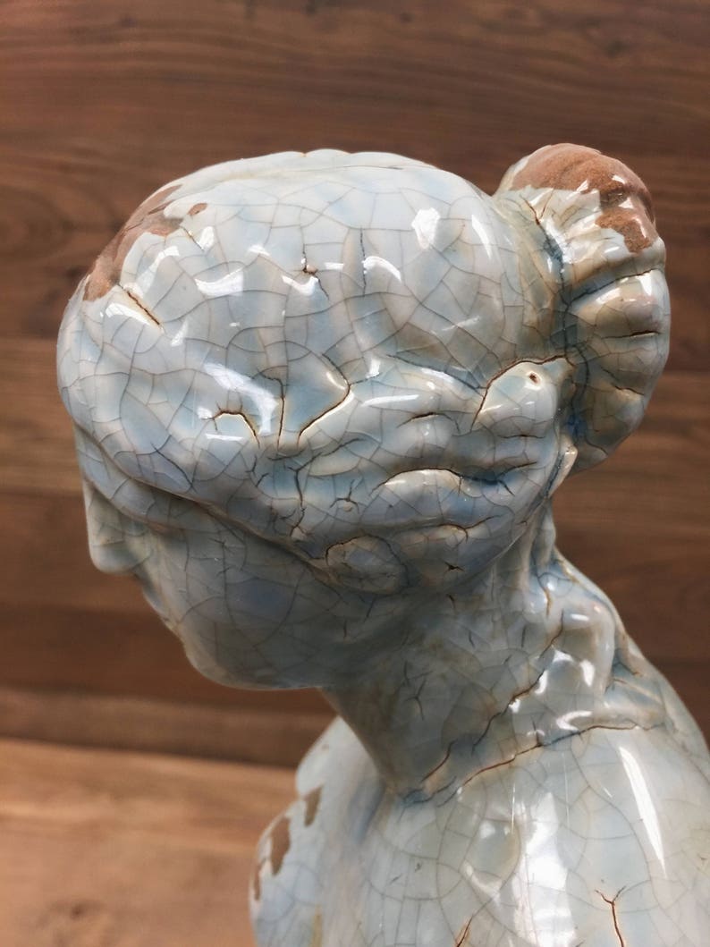 Large Venus De Milo Ancient Greek Ceramic Gray Color Statue Figurine 24 ...