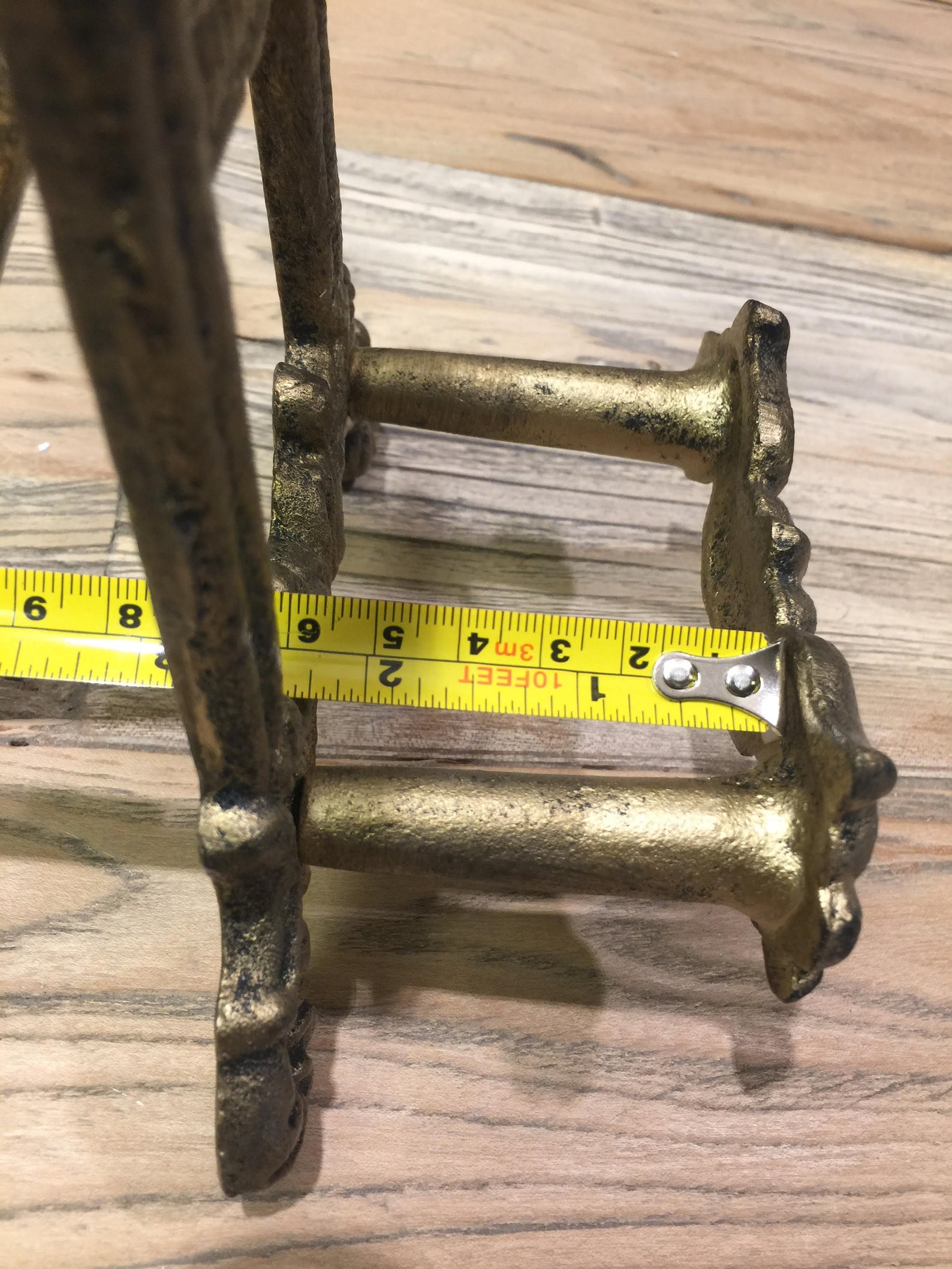 Brass Metal Victorian Table Easel Classic Style Antique Gold Finish 12 ...