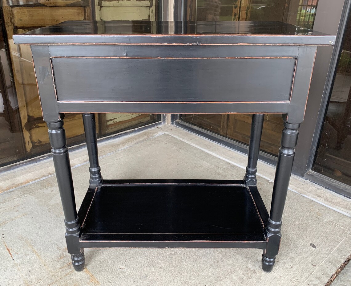 Antique Black Ming Style Console Table/accent Table - Etsy