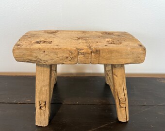 Small Antique Stool - Etsy