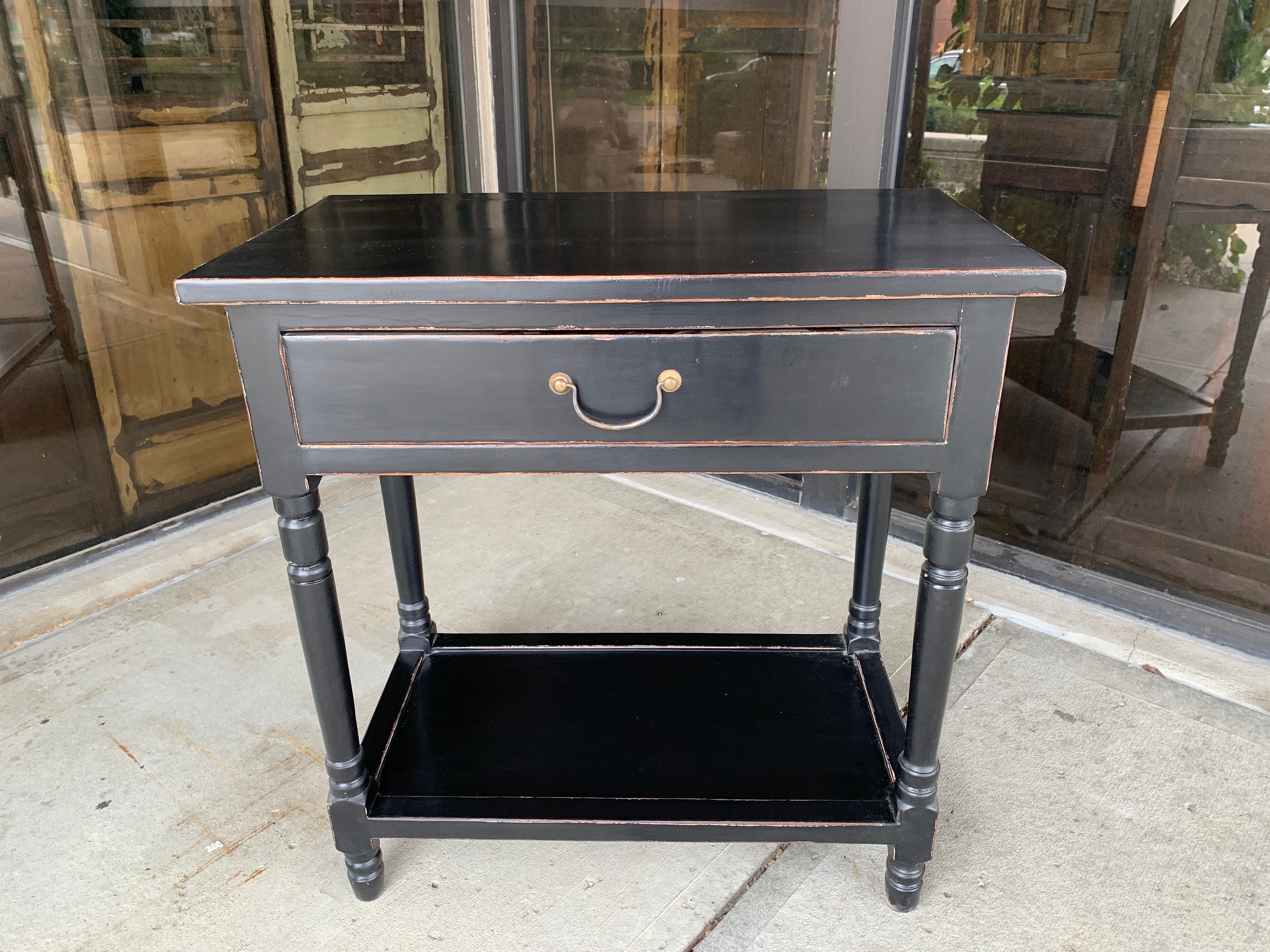 Antique Black Ming Style Console Table/accent Table - Etsy